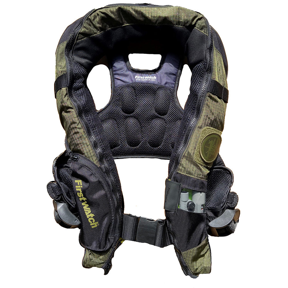 First Watch AutoManual Convertible 38G Inflatable PFD Green FW40PROAMGN ...